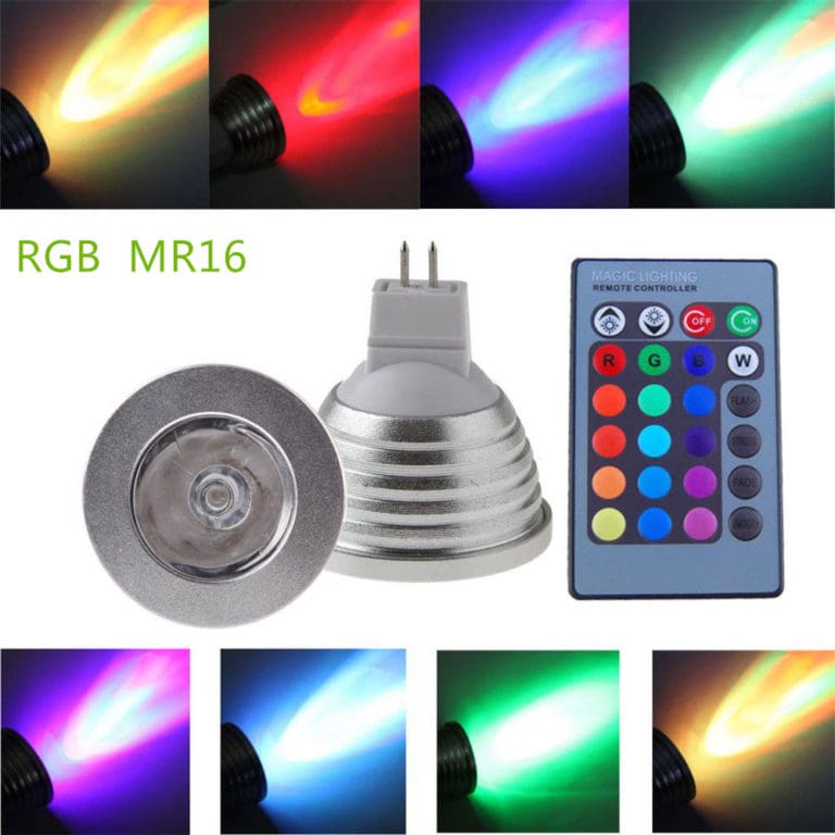 RGB LED žiarovka MR16 3W 60° s infra ovládaním I ForLED